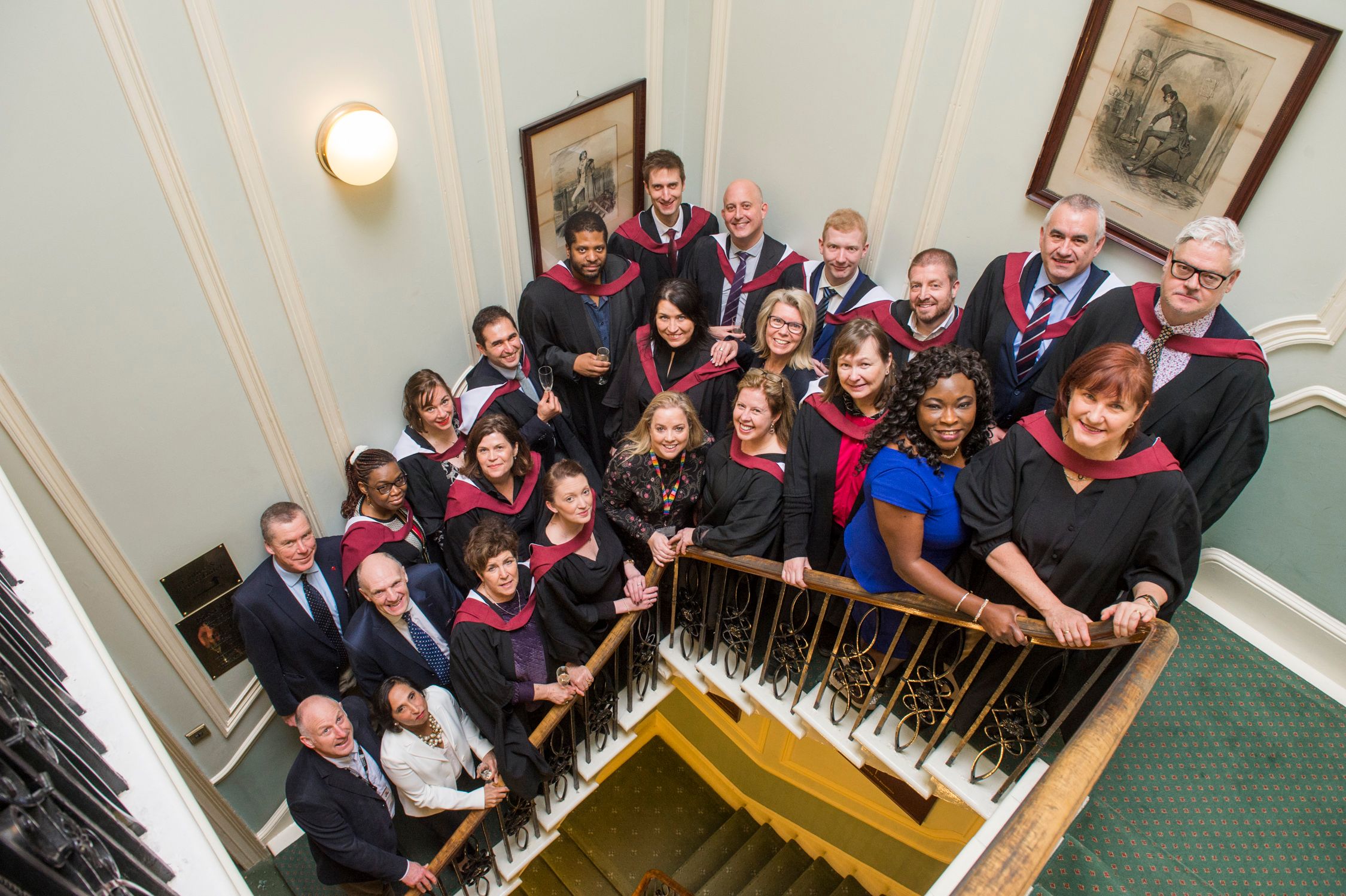 Graduation Cohort 2017 unilit stairs smiling – The Bristol Magazine Online